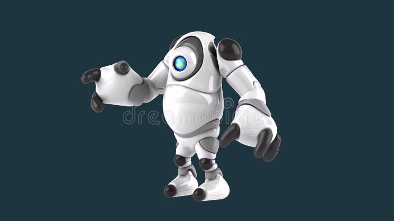 Fun 3D robot talking stock footage. Video of channel - 276776186