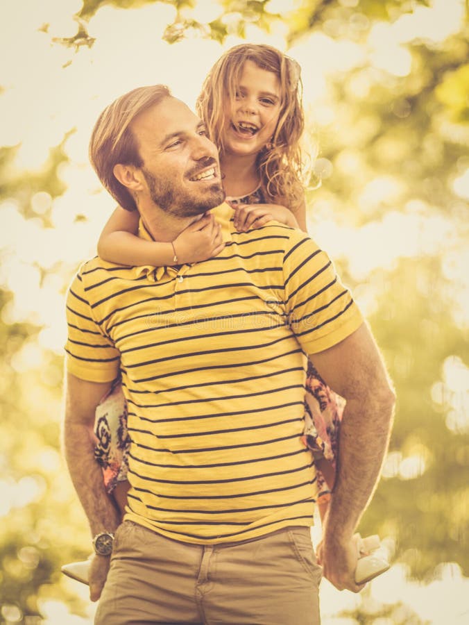 Fun with dad. stock image. Image of girl, fathers, father - 129177703