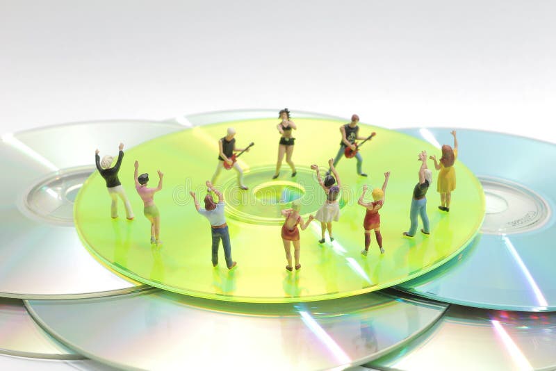 A Fun of Dance Figure on the Disk Stock Image - Image of sport ...