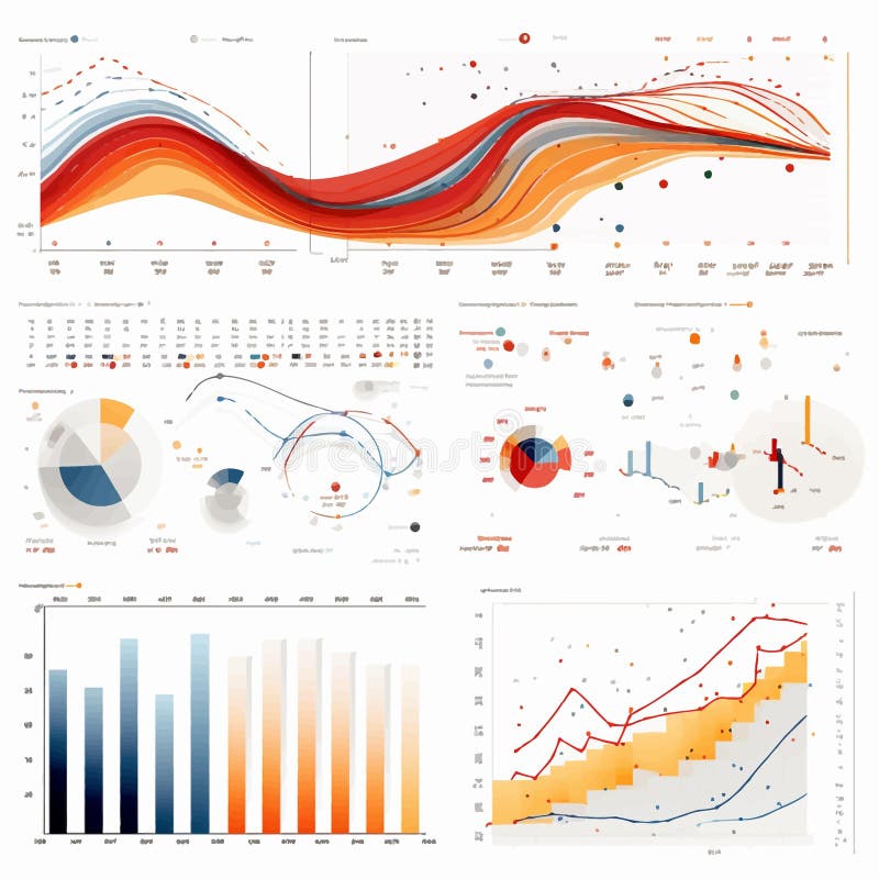 Fun Data Visualization Infographic Vector Flat Isolated Illustration ...