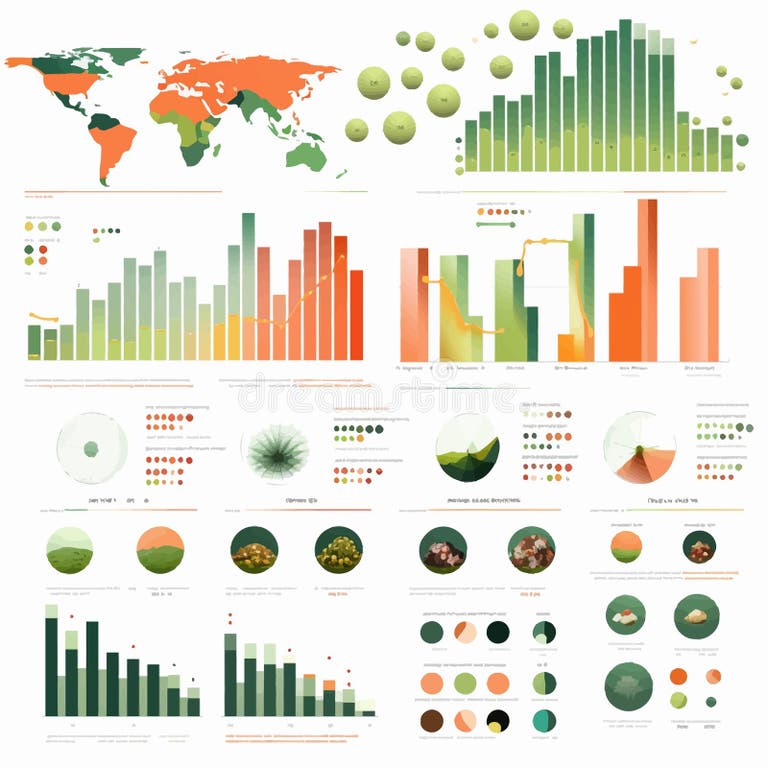 Fun Data Visualization Infographic Vector Flat Isolated Illustration ...