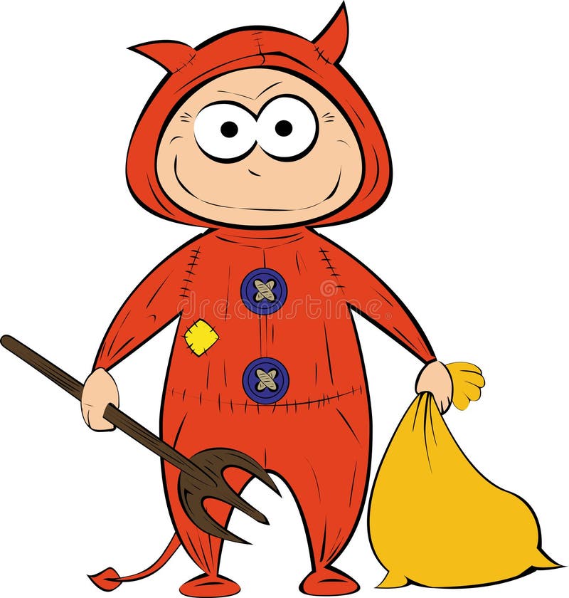 Fun demon stock illustration. Illustration of cartoon - 26847887