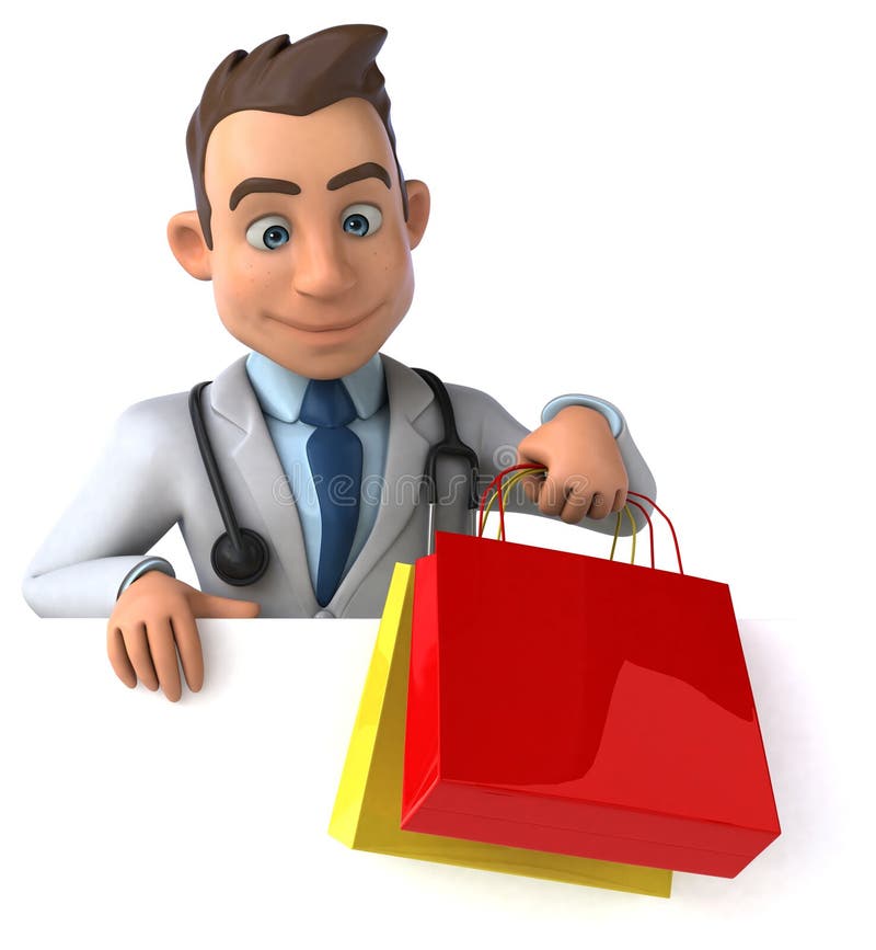 Fun doctor stock illustration. Illustration of doctors - 53092459