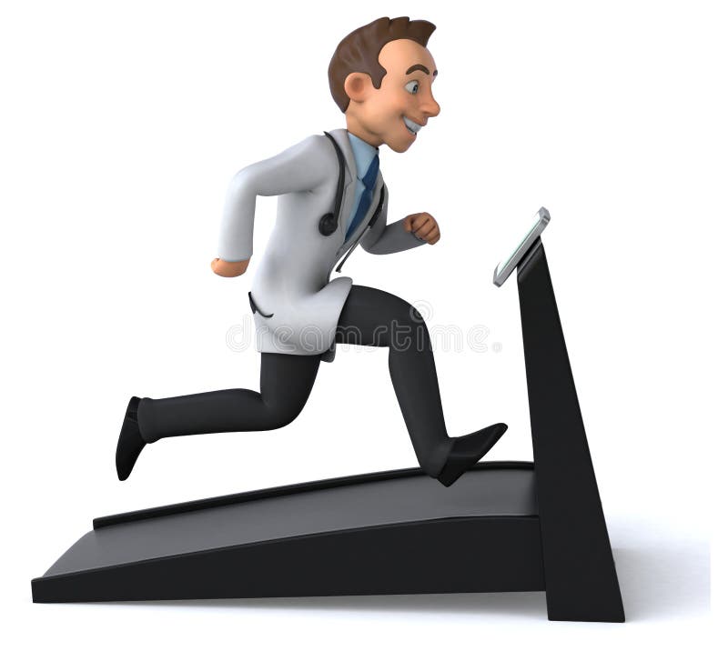 Doctor running stock illustration. Illustration of clinic - 5404834