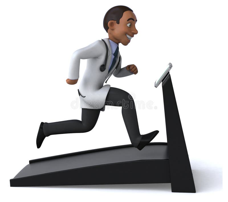 Doctor running stock illustration. Illustration of clinic - 5404834