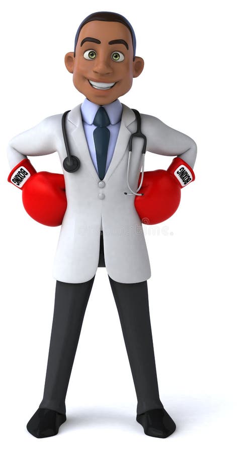 Fighting doctor stock illustration. Illustration of diagnose - 5027574