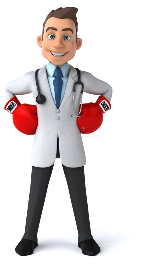 Fighting doctor stock illustration. Illustration of doctors - 5027569