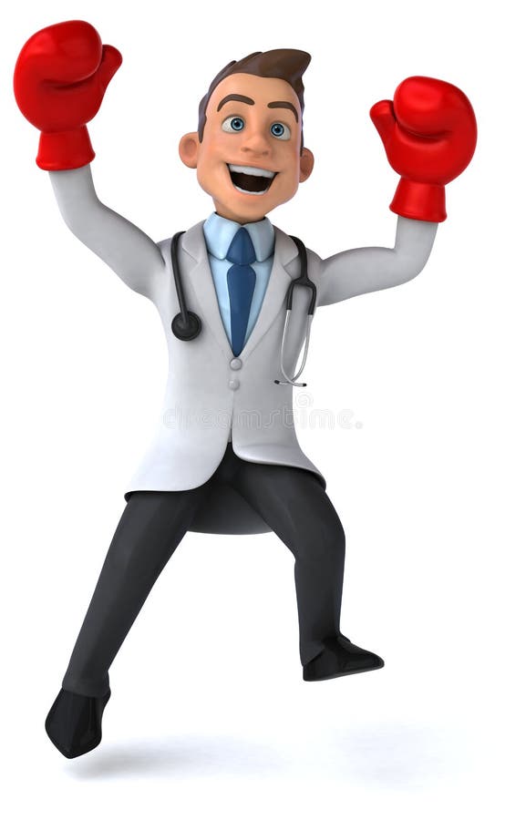 Fighting doctor stock illustration. Illustration of doctors - 5027569