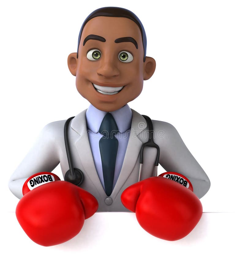 Fighting doctor stock illustration. Illustration of doctors - 5027569