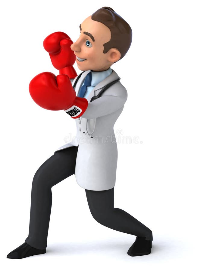 Fighting doctor stock illustration. Illustration of doctors - 5027569