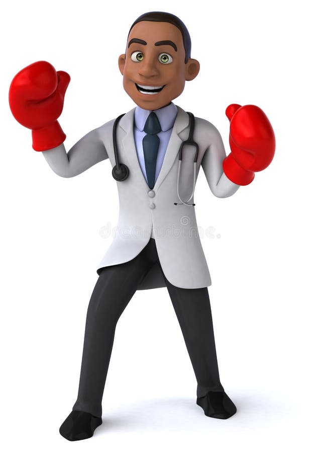 Fighting doctor stock illustration. Illustration of doctors - 5027569