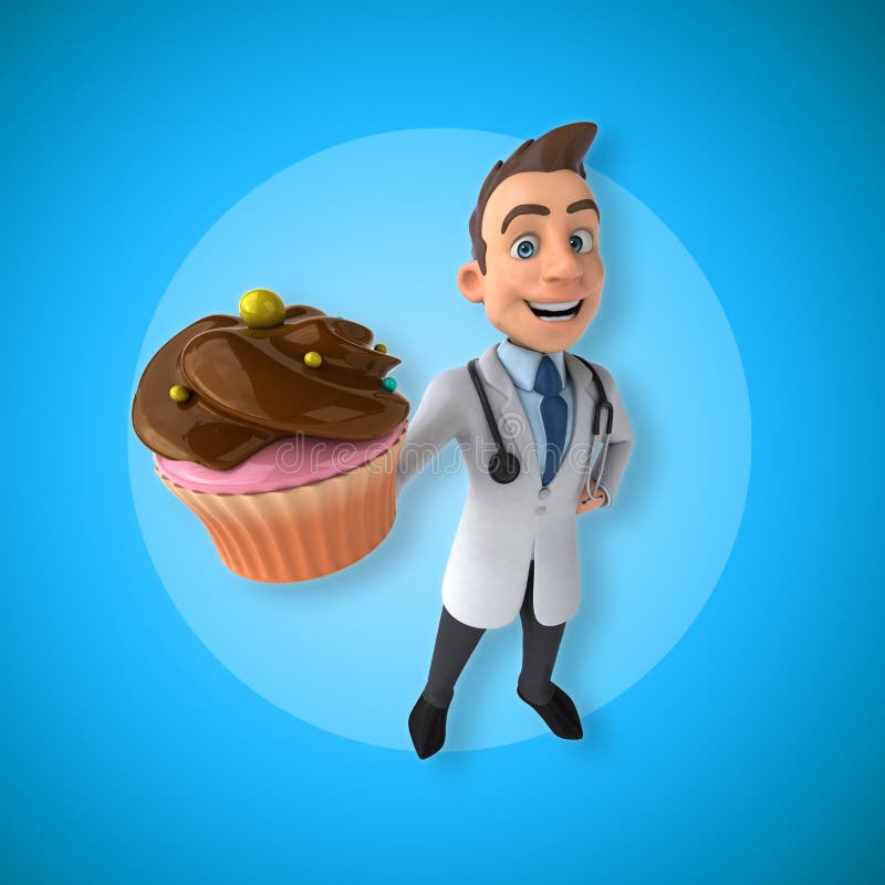 Fun doctor stock illustration. Illustration of clinic - 73943382