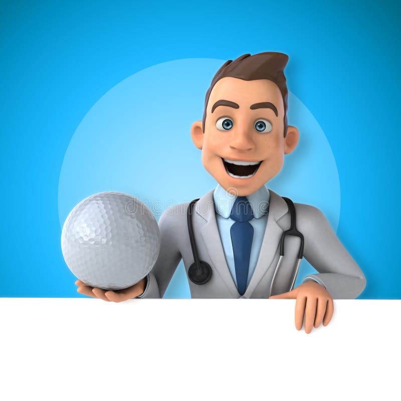 Fun doctor stock illustration. Illustration of doctor - 73943416