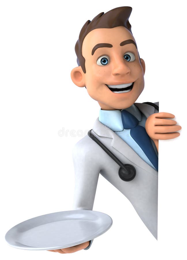 Fun doctor stock illustration. Illustration of cartoon - 74039485