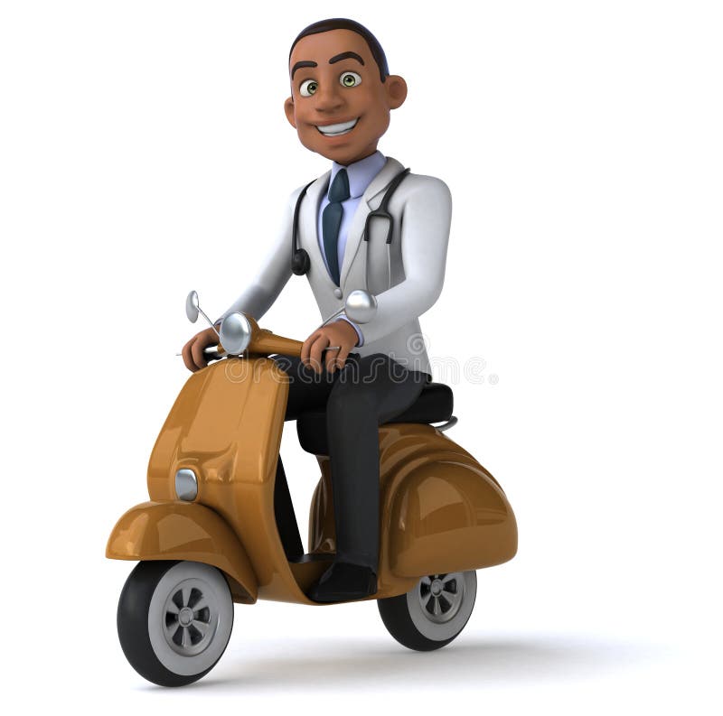 Fun doctor stock illustration. Illustration of male, hospital - 77720308