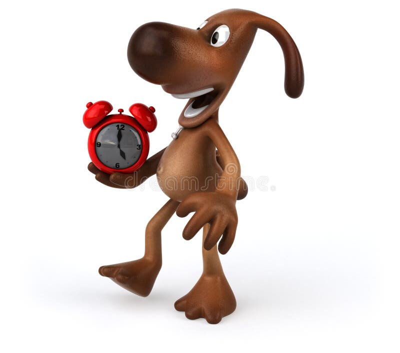 Alarm Clock Dog Stock Illustrations – 199 Alarm Clock Dog Stock ...