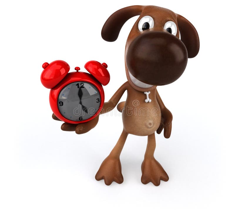 Alarm Clock Dog Stock Illustrations – 199 Alarm Clock Dog Stock ...