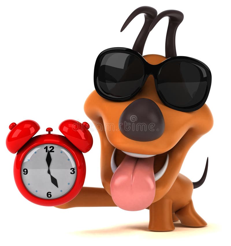Alarm Clock Dog Stock Illustrations – 199 Alarm Clock Dog Stock ...