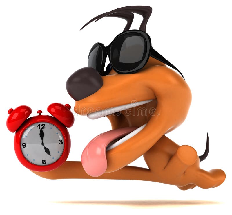 Alarm Clock Dog Stock Illustrations – 199 Alarm Clock Dog Stock ...