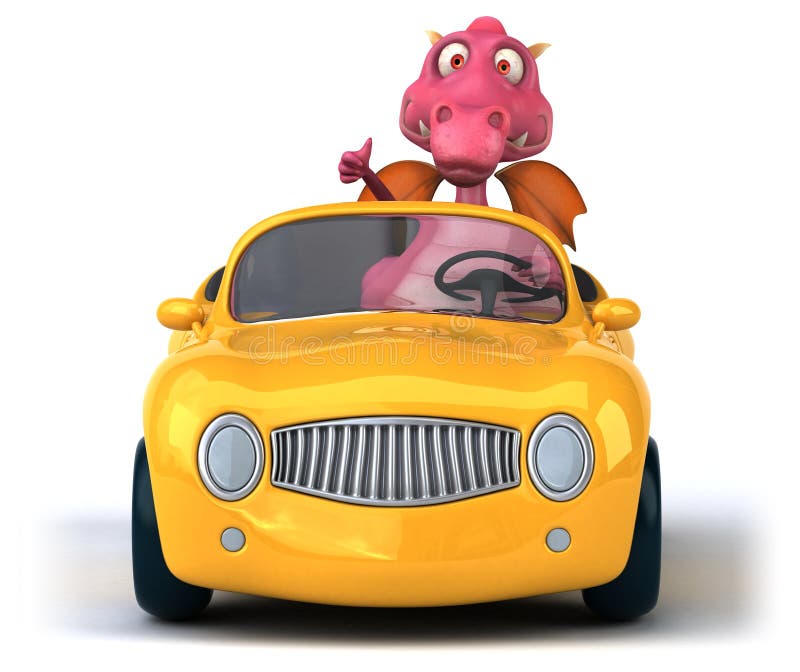 Car Dragon Driving Fantasy Stock Illustrations – 16 Car Dragon Driving ...