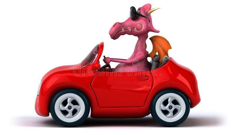 Car Dragon Driving Fantasy Stock Illustrations – 18 Car Dragon Driving ...