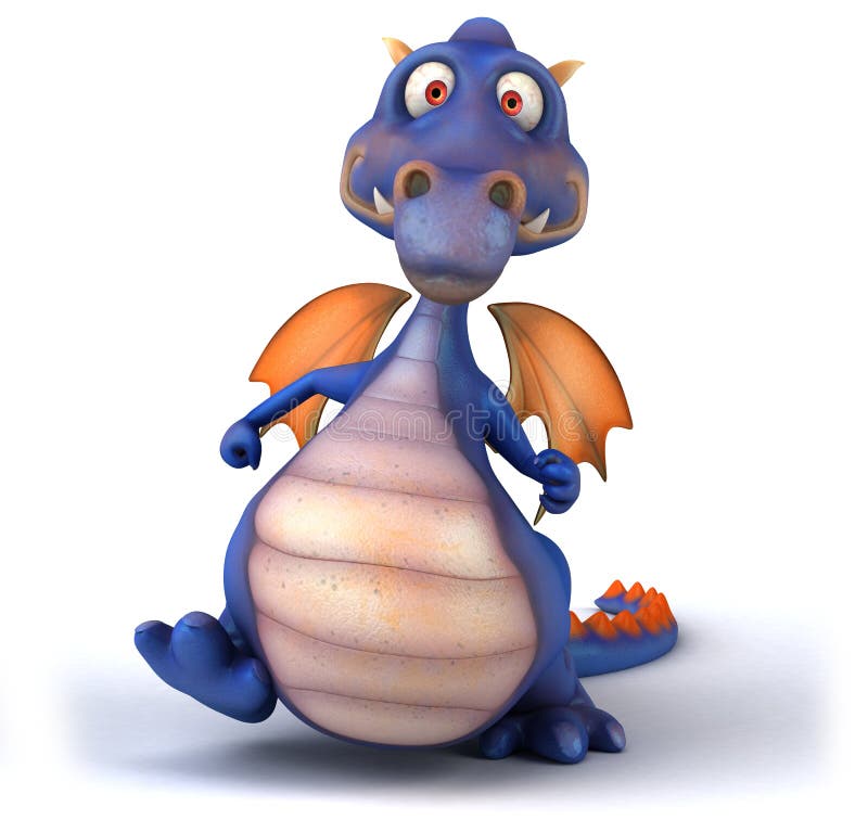 Fun dragon stock illustration. Illustration of graphic - 43447419