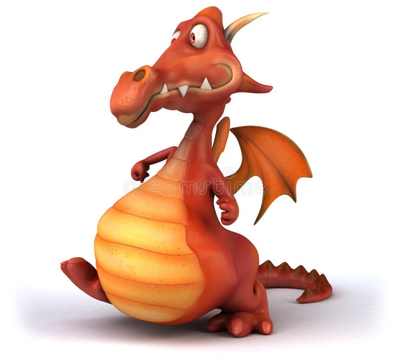 Fun dragon stock illustration. Illustration of fantasy - 43447453