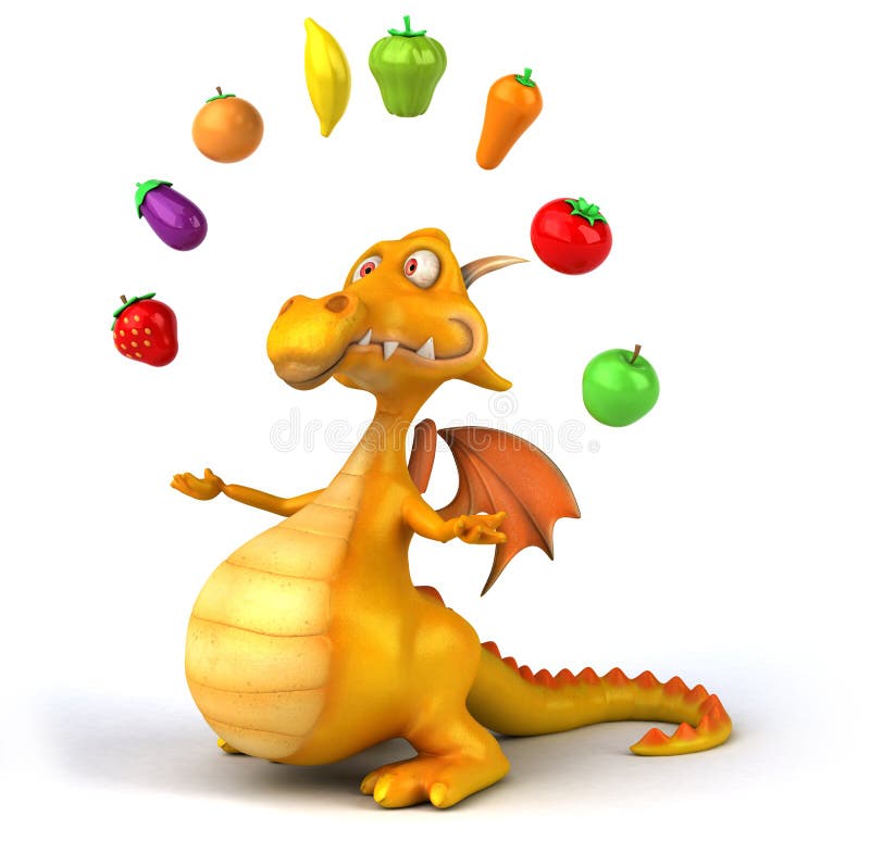 Fun dragon stock illustration. Illustration of dragon - 44642426