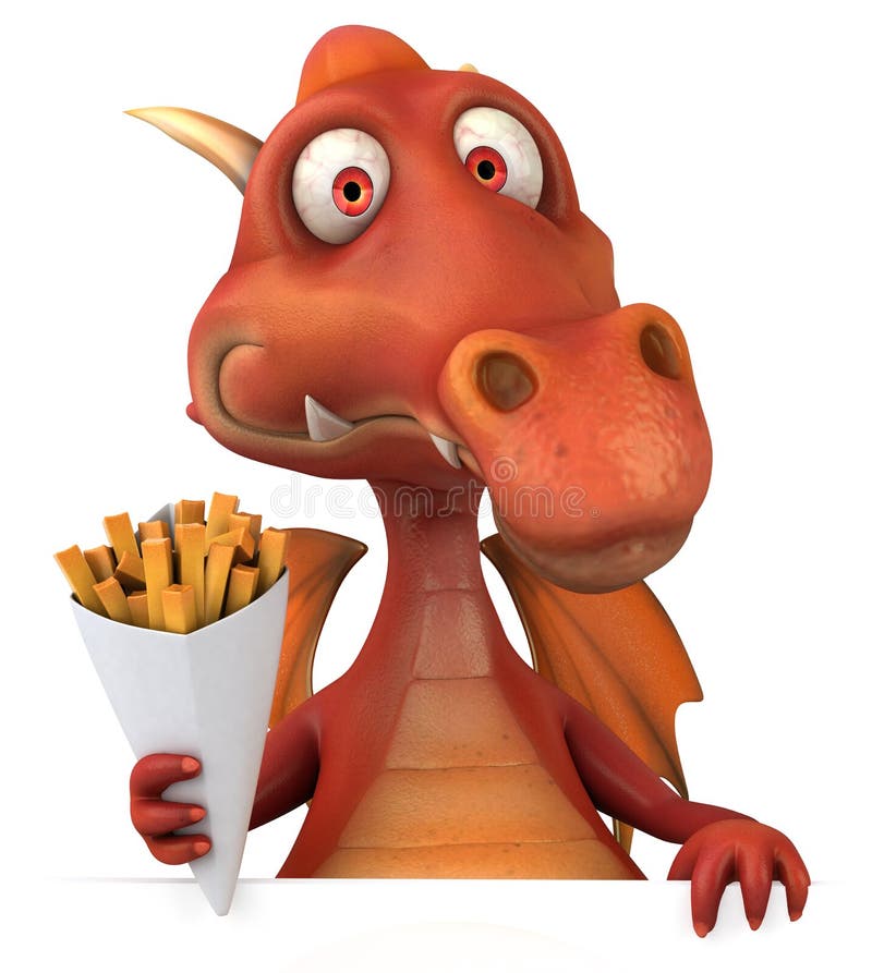 Fun dragon stock illustration. Illustration of design - 34650181