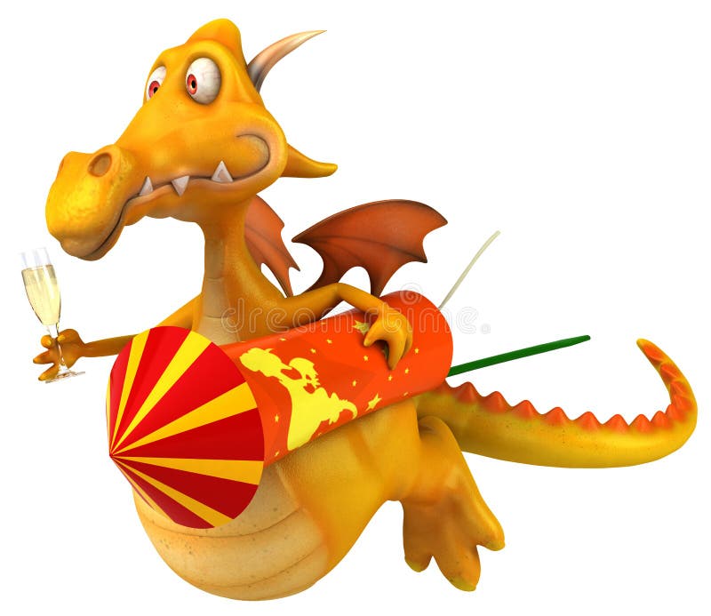 Fun dragon stock illustration. Illustration of dragon - 47492070