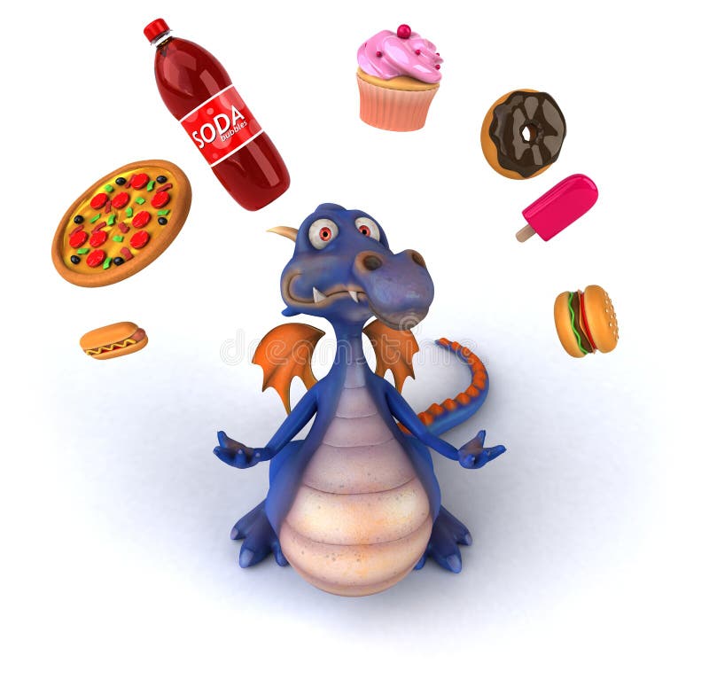 Fun dragon stock illustration. Illustration of dragon - 47492221