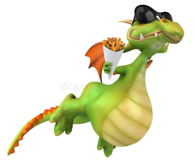 Fun dragon stock illustration. Illustration of fairy - 48862978