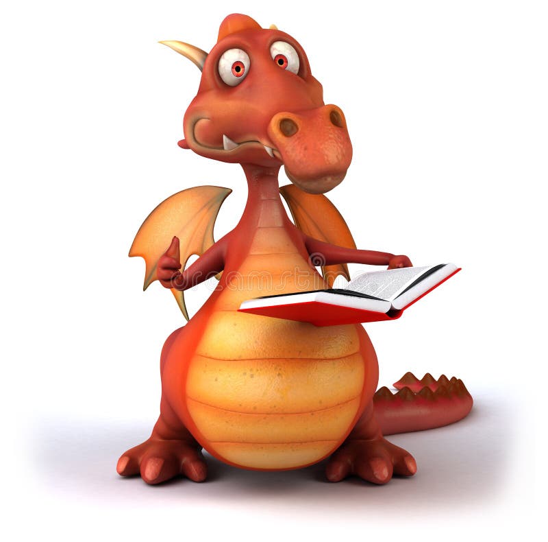 Fun dragon stock illustration. Illustration of cartoon - 48865204
