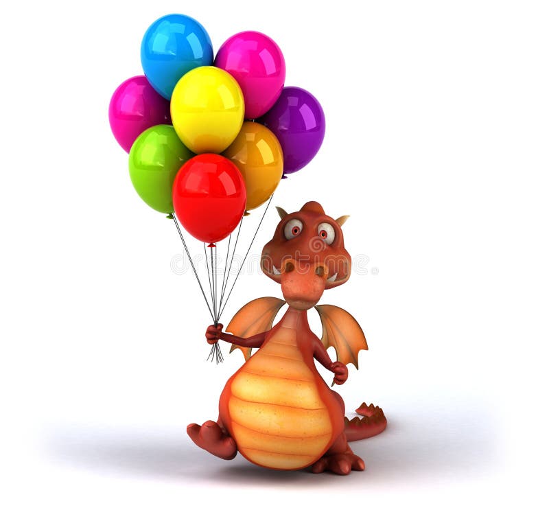 Fun dragon stock illustration. Illustration of fairy - 48865855