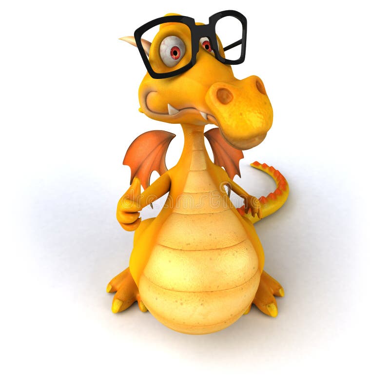 Fun dragon stock illustration. Illustration of funny - 49789780