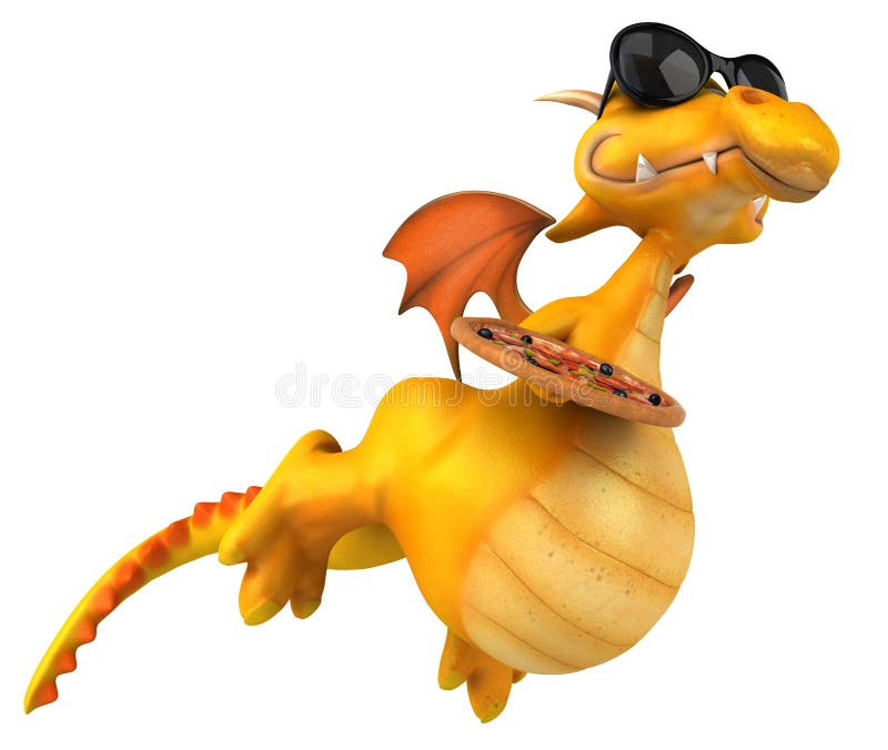 Fun dragon stock illustration. Illustration of character - 50155611