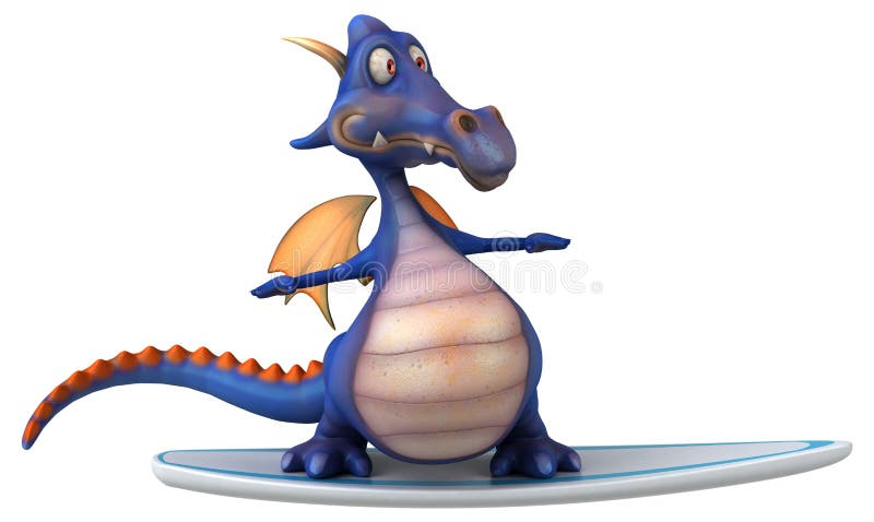 Fun dragon stock illustration. Illustration of cute, character - 50155694