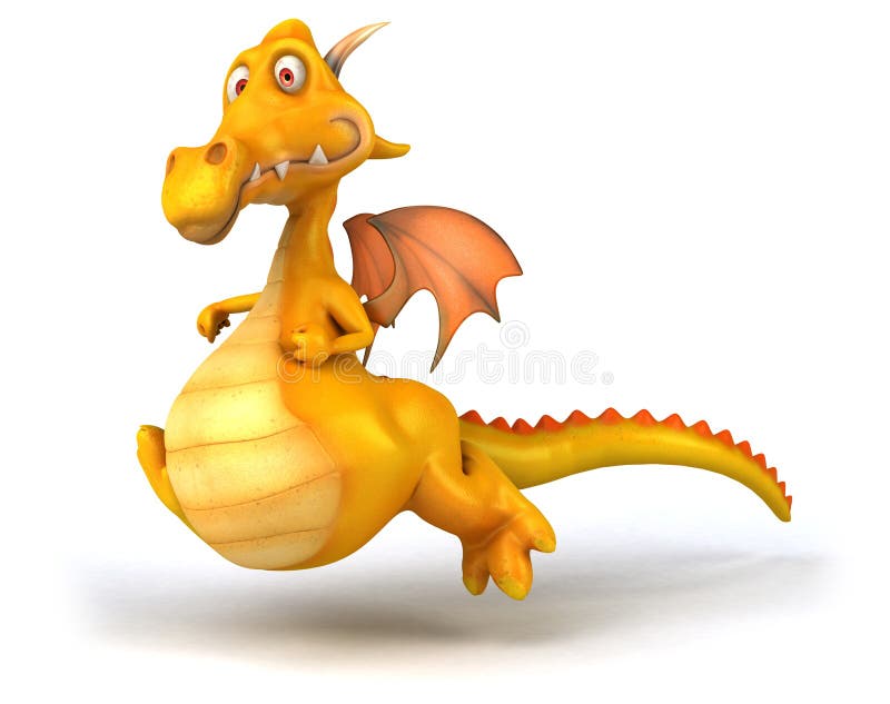 Fun dragon stock illustration. Illustration of monster - 53266701