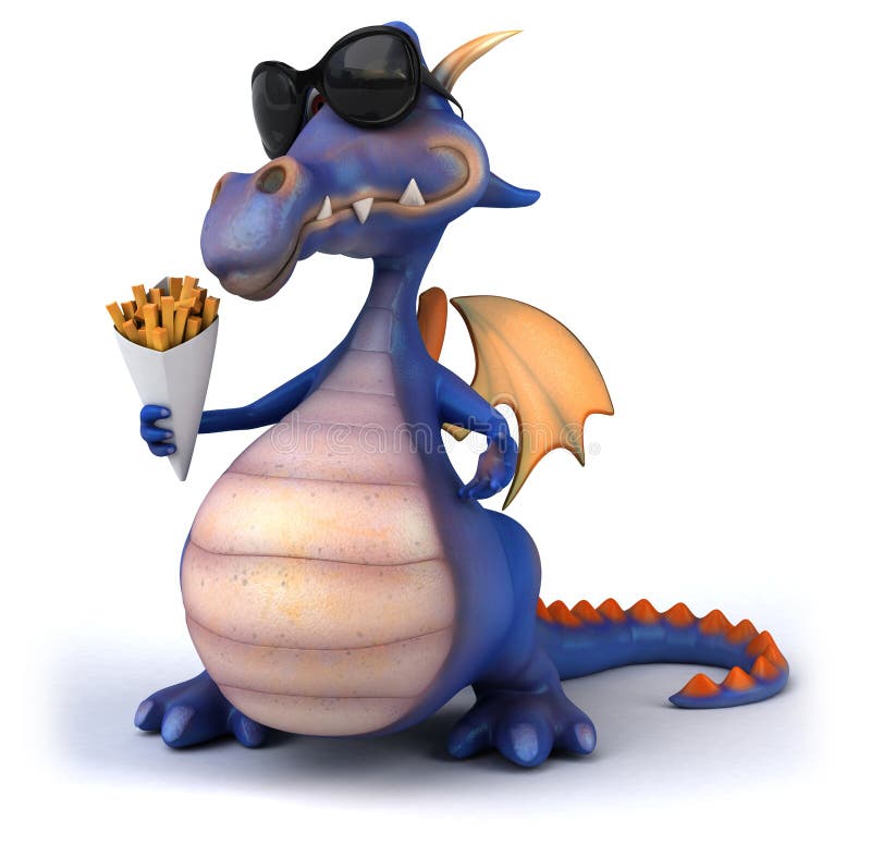 Fun dragon stock illustration. Illustration of mythology - 53267980