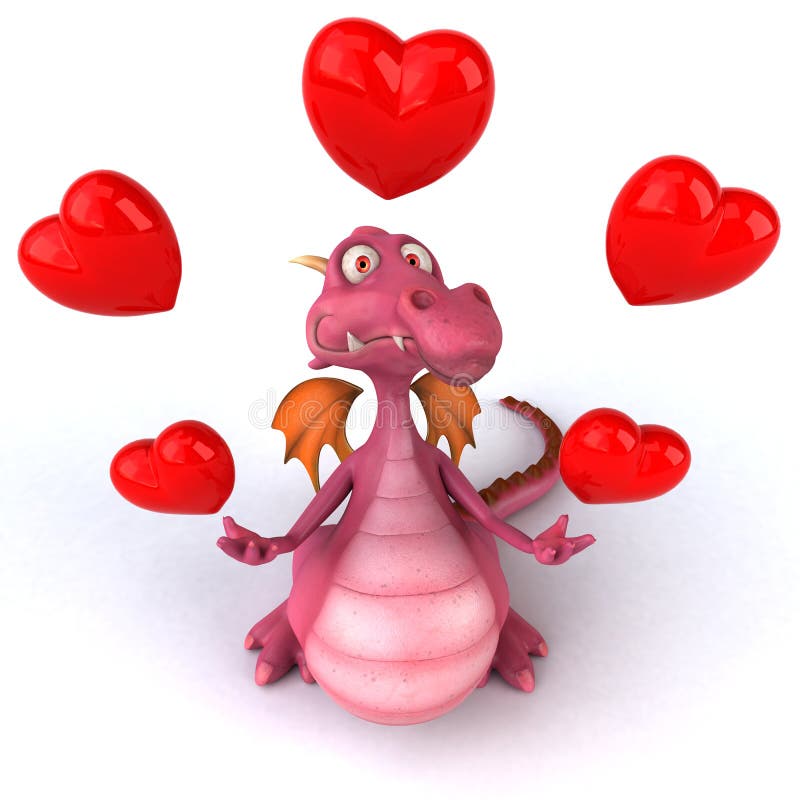 Fun dragon stock illustration. Illustration of wing, cartoon - 67889820