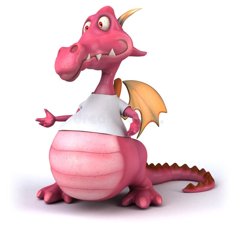 Fun dragon stock illustration. Illustration of artwork - 72179841