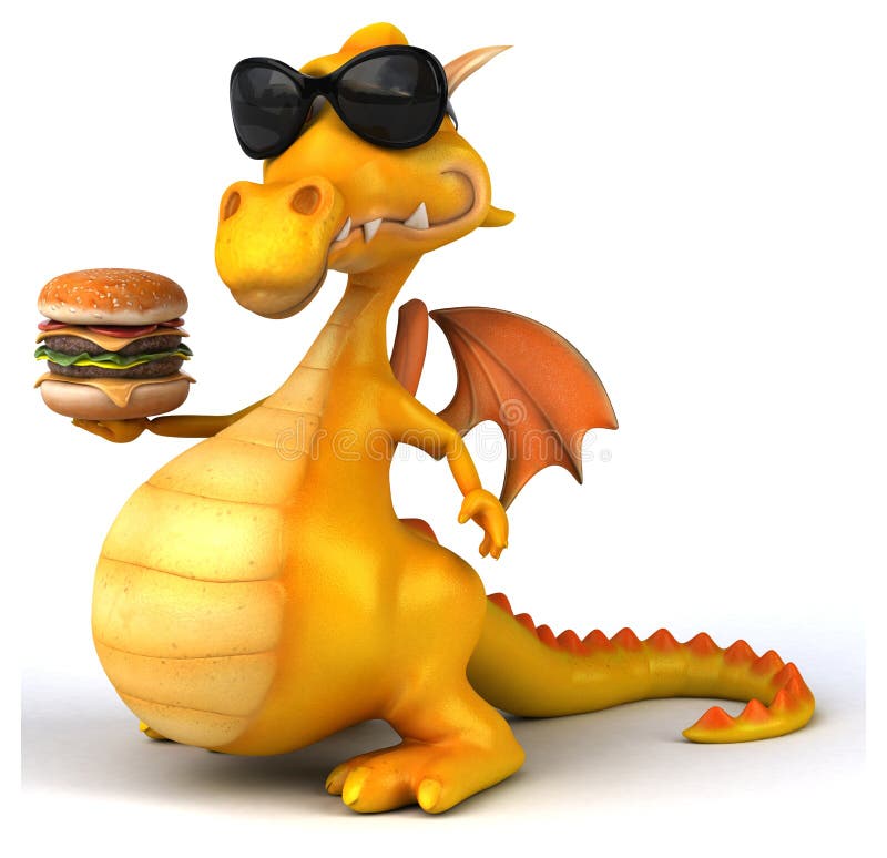 Fun dragon stock illustration. Illustration of clip, monster - 81688699