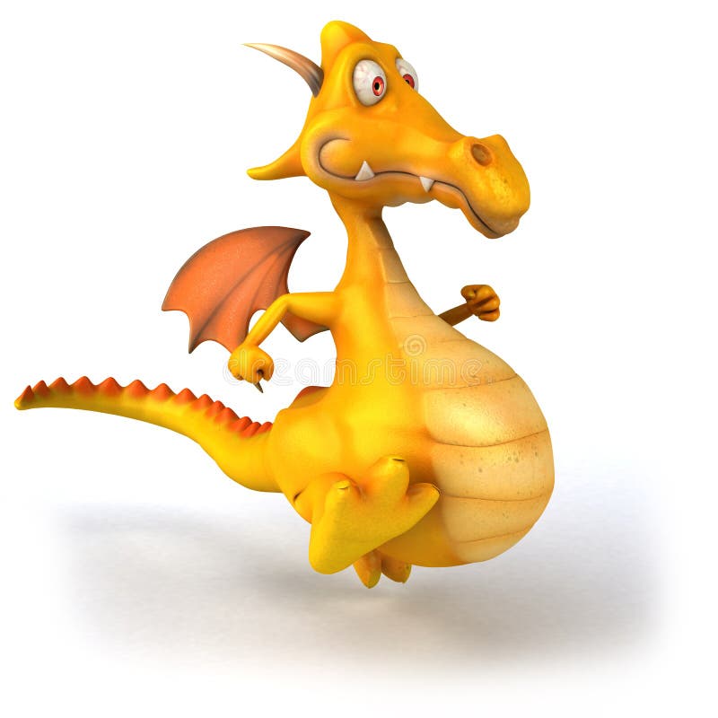 Yellow dragon stock illustration. Illustration of head - 30287787