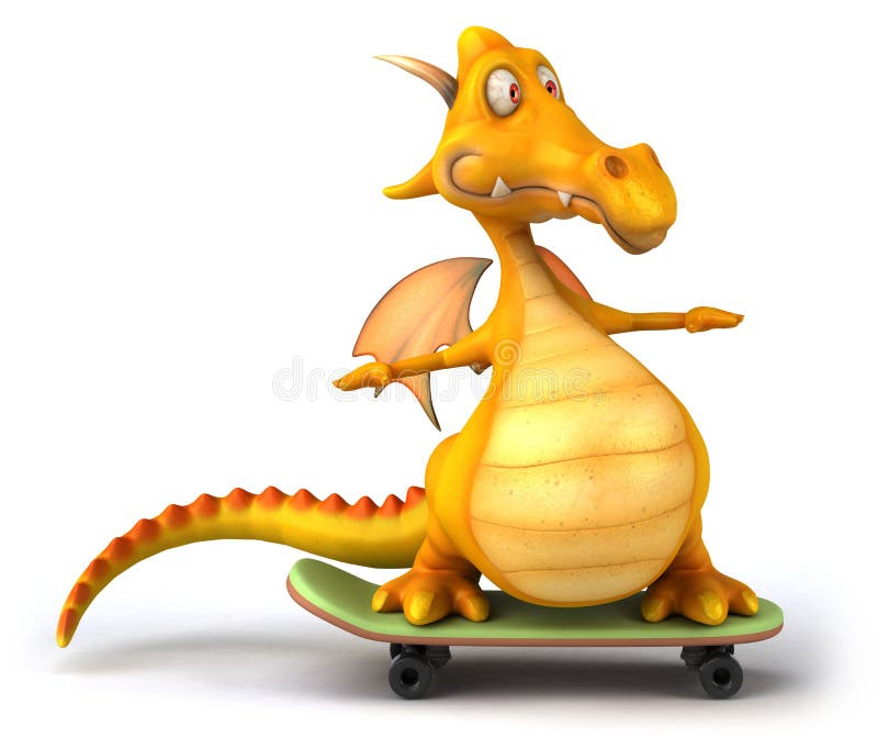 Fun dragon stock illustration. Illustration of smile - 16227969