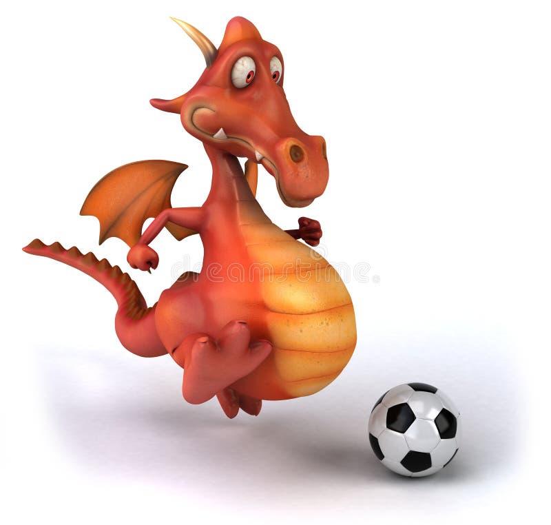 Fun dragon stock illustration. Illustration of fantasy - 32804751
