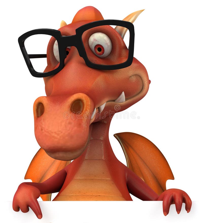 Fun dragon stock illustration. Illustration of design - 34650181