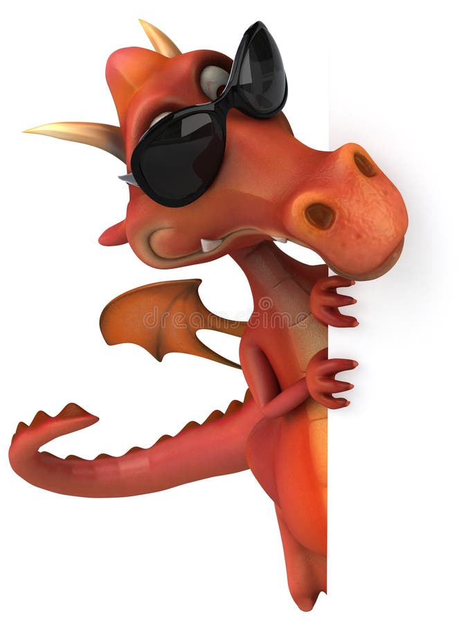 Fun dragon stock illustration. Illustration of head, funny - 34650129