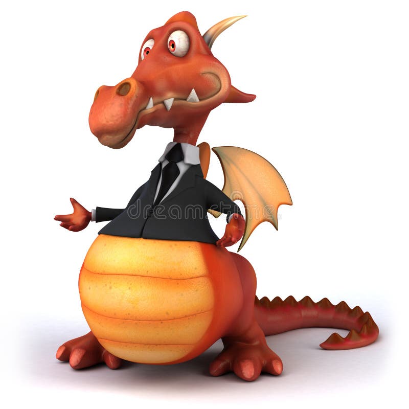 Fun dragon stock illustration. Illustration of design - 34650181