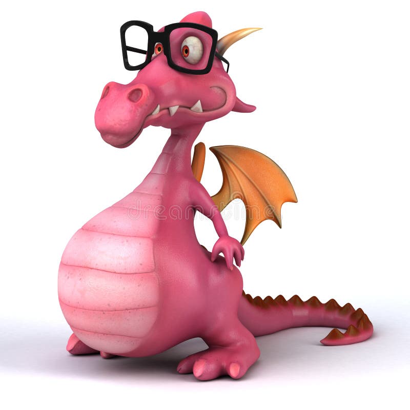 Fun dragon stock illustration. Illustration of cute - 143899292