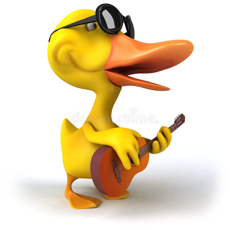 Fun duck stock illustration. Illustration of bill, flying - 44798321